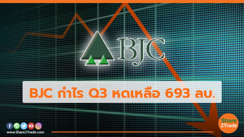 BJC กำไร Q3 หดเหลือ 693 ลบ. | Share2Trade